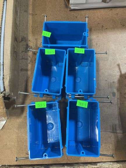 5 Carlon 1 Gang 18 Cu In Blue Electrical Pvc New Work Electrical