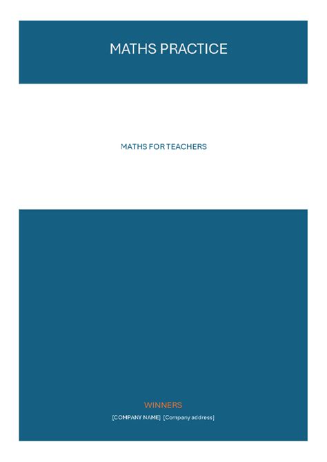 Maths Practice Math Test Number 1 Maths Practice Maths For Teachers