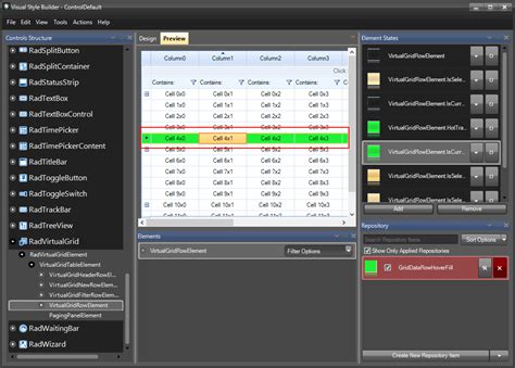 Themes Radvirtualgrid Telerik Ui For Winforms