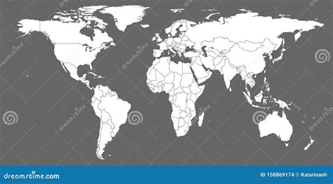 World Map Vector Gray Similar World Map Blank Vector On Gray Background White Similar World