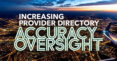 Provider Data Accuracy Infographic Increasing Oversight Robert Smith