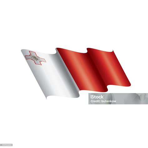 Malta Flag Vector Illustration On A White Background Stock Illustration Download Image Now