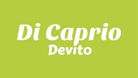 Di Caprio Lyrics Devito