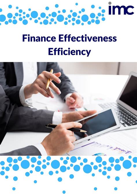 Finance Effectiveness Efficiency