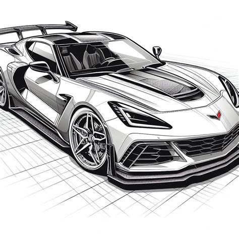 Corvette Stingray Coloring Pages