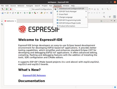 instalando o espressif ide