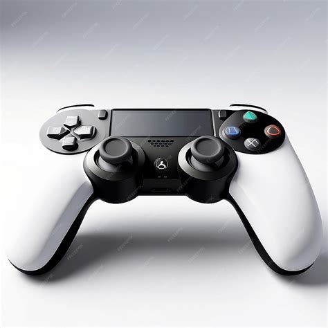 Premium Photo Interactive Gaming Console Blank White Screen Mockup