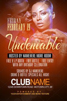 Undeniable Grown Sexy PSD Flyer Party Flyer Entertaining Power Custom Funny