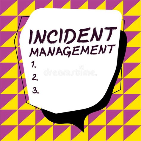 Text Showing Inspiration Incident Management Business Concept Process To Return Service To
