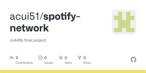 Github Acui51spotify Network Cs448b Final Project