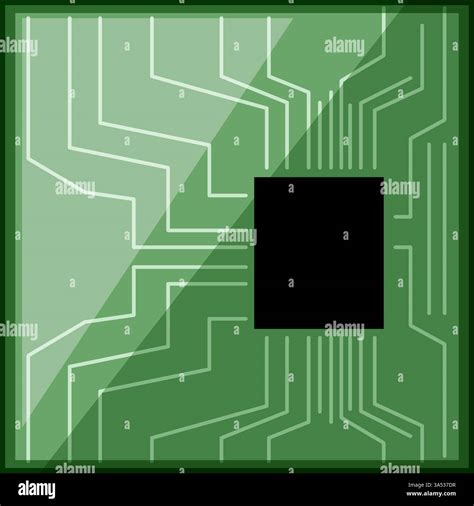 Resistor Circuit Board Cartoon Vector Illustration Stock Vector Image