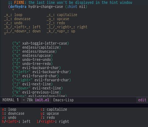 The Last Line Of Bindings Of A Hydra Is Not Displayed In Hint Window