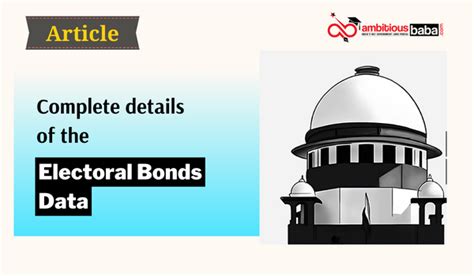Complete Details Of The Electoral Bonds Data