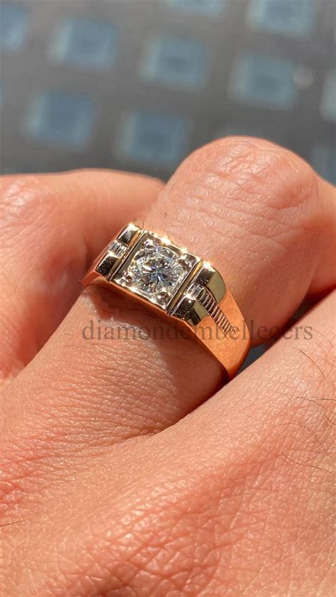 Mens Gold Diamond Rings Mens Ring Designs Couple Ring Design Rose