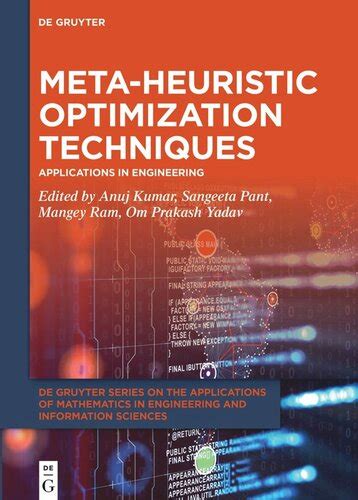 Meta Heuristic Optimization Techniques Applications In Engineering PDF EPUB Version