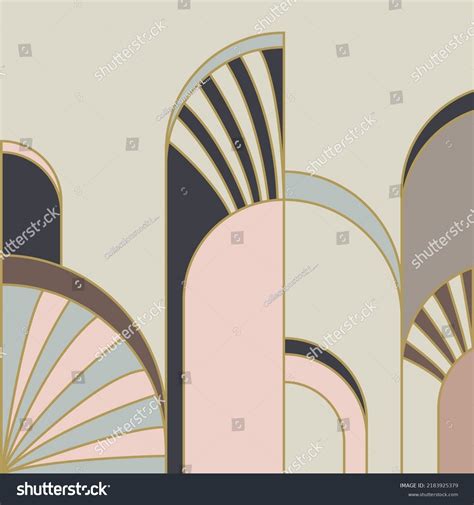 Art Deco Arches Vector Decorative Pattern 库存矢量图（免版税）2183925379 Shutterstock
