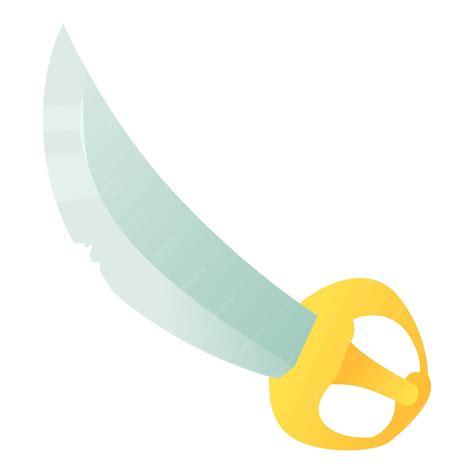Premium Vector Cutlass Icon Cartoon Illustration Of Cutlass Vector