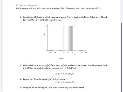 C System Response In This Assignment You Will Chegg