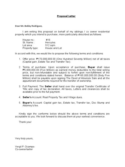 Property Proposal Pdf