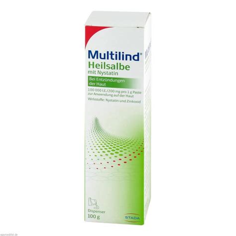 Multilind Heilsalbe M Nystatin U Zinkoxid 100 G Preisvergleich Pzn