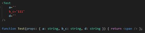JSX Properties Red If There Is An Underscore In Prop Name Issue Microsoft Vscode GitHub