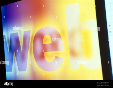 Web Text Displayed On Screen Close Up Stock Photo Alamy