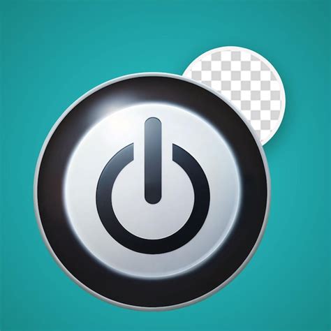 Premium Psd Person Pressing Power Button