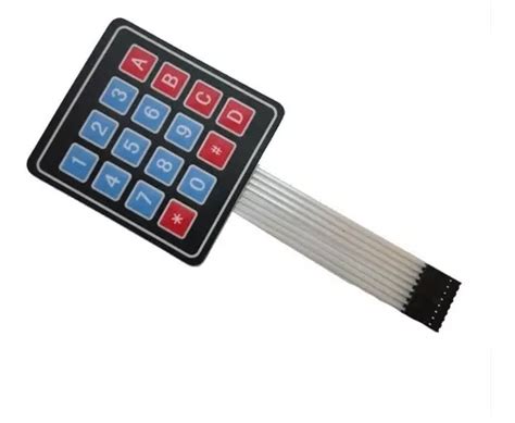 Teclado Membrana Matricial 4x4 Autoadhesivo Arduino