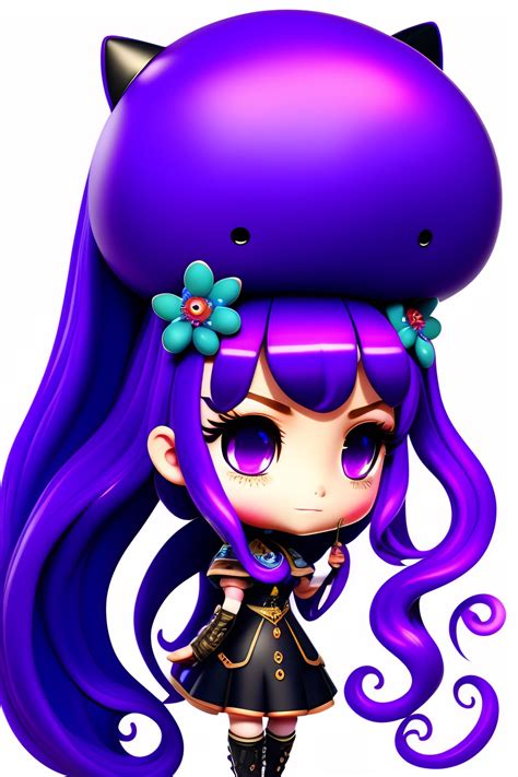 Chibi Anime Girl With Cat Ears