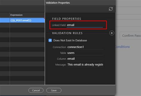 Wappler Documentation Check If A Database Record Already Exists