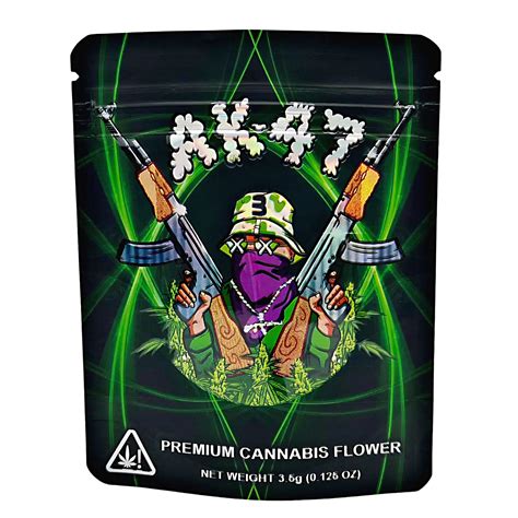 35 Gram Mylar Bag Premium Smell Proof Flower Packaging Alien Og