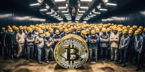 Premium Ai Image Bitcoin Crypto Currency And Mining Background Concept Generative Ai