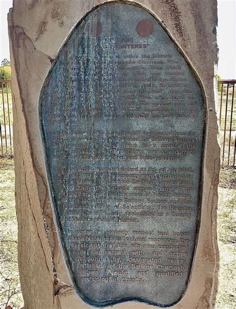 Saticoy Springs Historical Marker