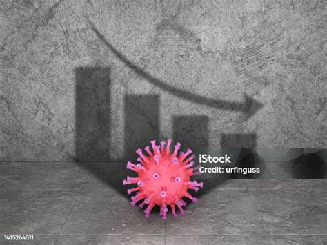 바이러스는 가을 공예의 형태로 그림자를 던졌습니다 3d 일러스트레이션 3차원 형태에 대한 스톡 사진 및 기타 이미지 3차원