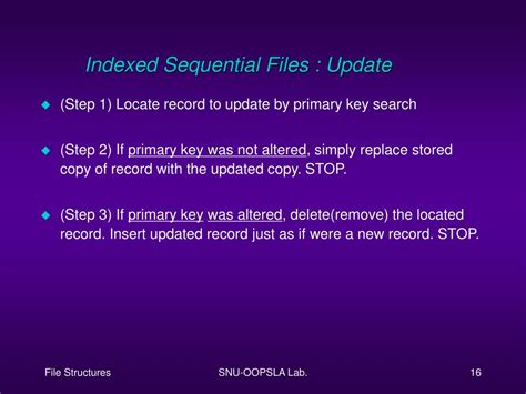 Ppt Chap10 Indexed Sequential File Access And Prefix B Trees