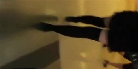 Black Panties Under Short Black Dress