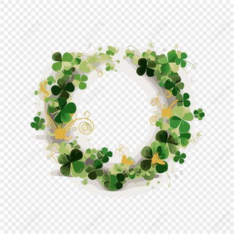 토끼풀 화환 벡터클립 아트만화상표 Png 일러스트 무료 다운로드 Lovepik