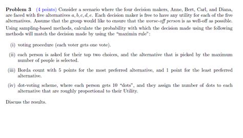 Solved Problem Points Consider A Scenario Where The Chegg Com