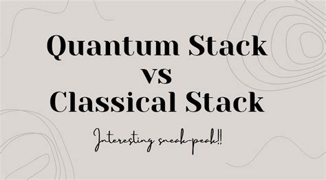 Saiyam Sakhuja On Linkedin Quantum Stack Vs Classical Stack