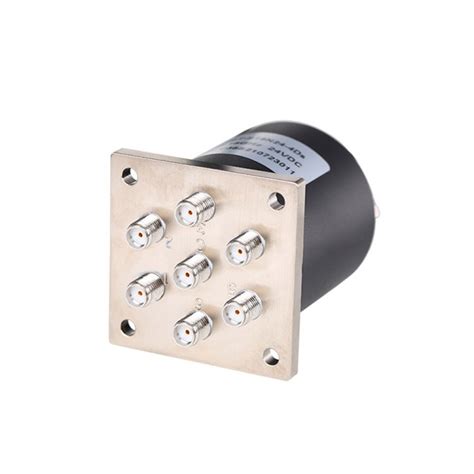Microwave 12v Rf Coaxial Switch Sp6t Rf Switch Sma Female Connector Dc 18ghz Single Pole 6 Throw