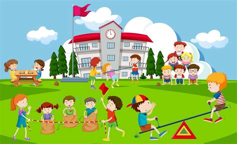 School Playground Vector Art Icons And Graphics For Free Download