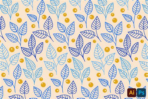 Autumn Twig Pattern Graphic By Miss Chatz · Creative Fabrica