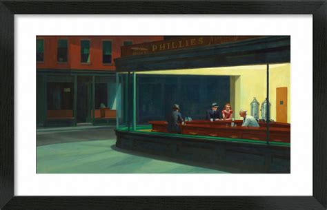 Nighthawks Framed Giclée Print