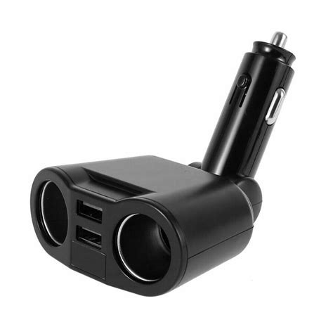 Dc 12v Car Cigarette Lighter Adapter Charger 2 Way Grandado