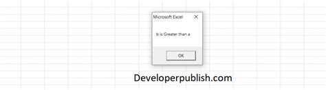 Conditional Statements In Excel Vba Developer Publish