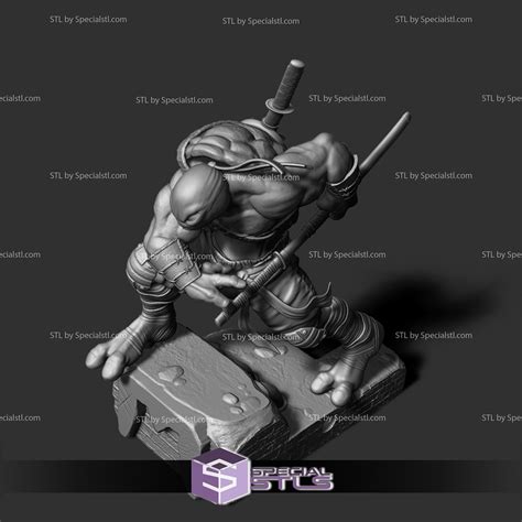 Leonardo 3d Printing Model Action Pose For Diorama Tmnt Stl Files