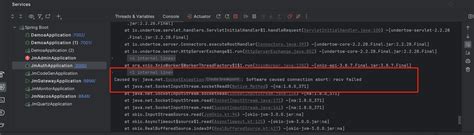 admin服务Feign接口调用子服务，子服务启动了两台，调用不稳定：Caused by: java.net.SocketException: Software caused ...