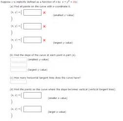 Solved Suppose Y Is Implicitly Defined As A Function Of X By Chegg