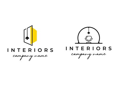 Interior Logo Design Inspiration Symbol Vector Template 12898193 Vector