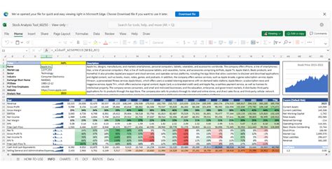 Free Fundamental Excel Stock Analysis Template Wisesheets Blog